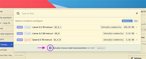 Per Model Defaults LM Studio Docs