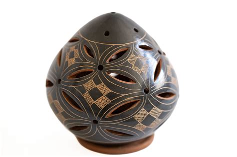 Geometric Flower Cutout Luminary Saltbox Sash