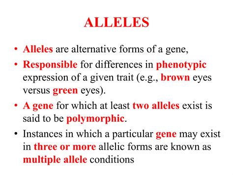 Allelic Gene Interactionpptx