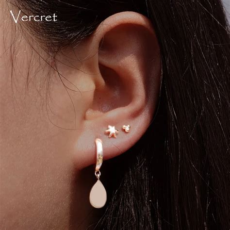 Buy Vercret Sterling Silver Small Hoop Earrings Mini
