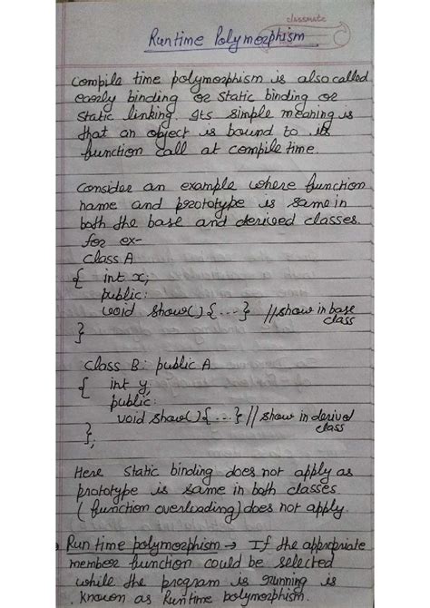 Unit 5 Part 1 Polymorphism Virtual Function To Implement The Run Time Polymorphism There Is