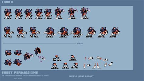 Friday Night Funkin Lord X Sheet Sprite By Thespeedhedgehog On Deviantart