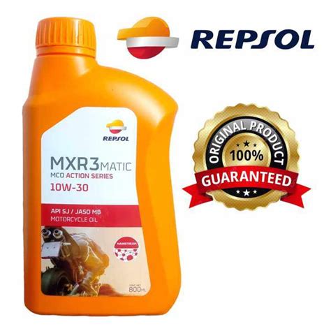 Oli Repsol Mxr Matic 800ml 10w 30 Api Sl Jaso Mb Lazada Indonesia