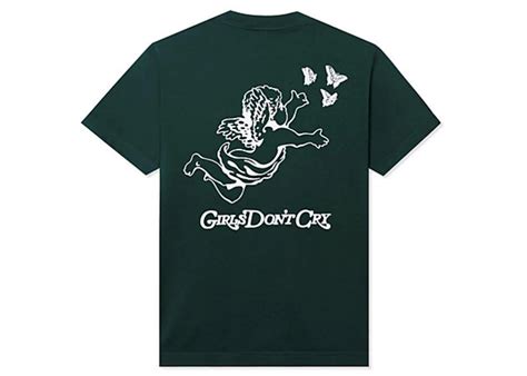 Girls Dont Cry Gdc Angel Logo Ss T Shirt Green Fw22 Us