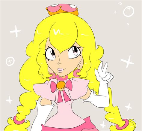 Peachette And Cute Smile Pastel By Glassyv On Deviantart