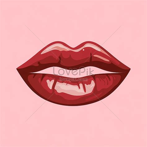 Lush Red Lips Sexy Glossy And Voluminous Picture And Hd Photos Free