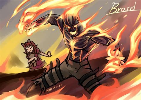 Annie And Brand League Of Legends Drawn By Namvalckiry Danbooru