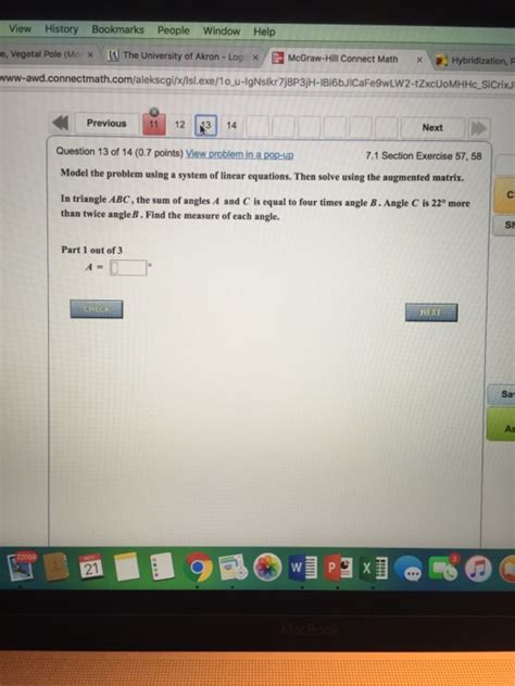 solved model the problem using a system or linear equations