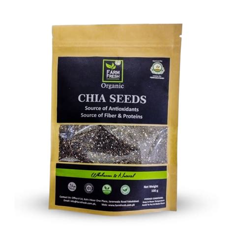 Organic Chia Seed 100 G Jk Agri Farms