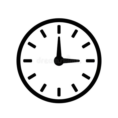 Simple Analog Clock Icon Stock Illustrations 4951 Simple Analog