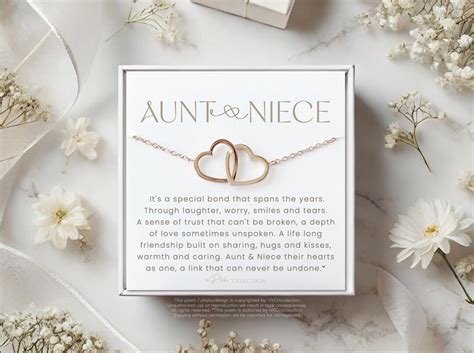 Aunt Niece Necklace Aunt Niece T Aunt Niece Jewelry Birthstone