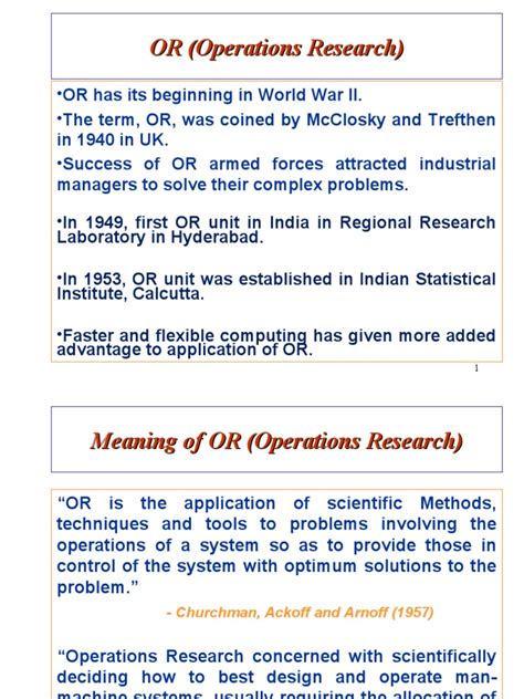 Operation Research Pdf