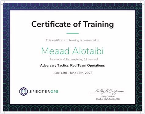 meaad alotaibi on linkedin i attended specterops adversary tactics