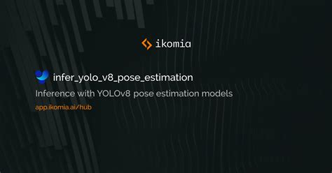 Infer Yolo V8 Pose Estimation · Keypoints Detection Algorithm · Ikomia Hub