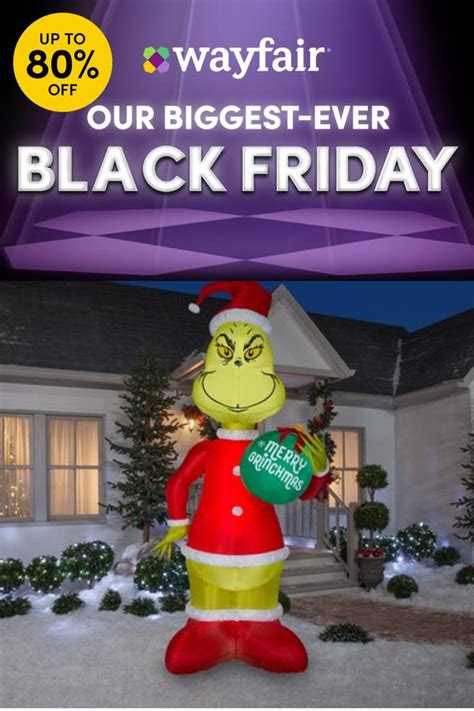 Gemmy Industries Airblown Grinch With Ornament Giant Dr Seuss