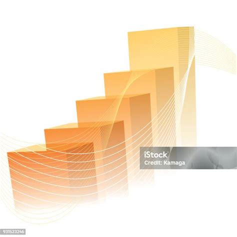 Orange Graph Stock Illustration Download Image Now Abstract