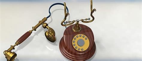 Classic Phone 1 3d Model Cgtrader