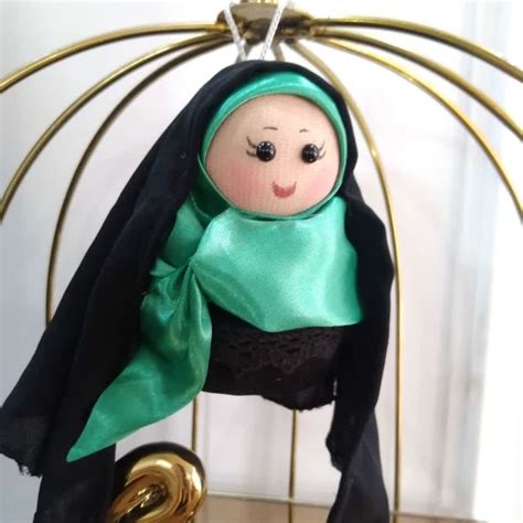 Handmade Arbain Fabric Higab Doll Islamic T Pendant For Bag Car