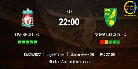 Prediksi Skor Bola Liverpool Vs Norwich City 19 Februari 2022