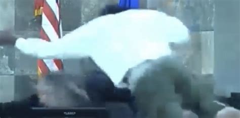 Shock Footage Man Attacks Female Judge In Courtroom After Being Denied