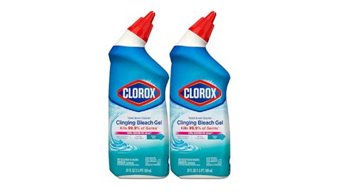 Clorox Toilet Bowl Cleaner Clinging Bleach Gel Ocean Mist 24 Ounces