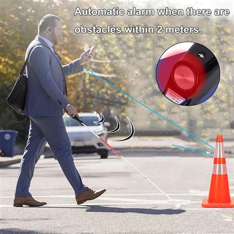 Tavkomco Voice Folding Cane Intelligent Telescopic Walking India Ubuy