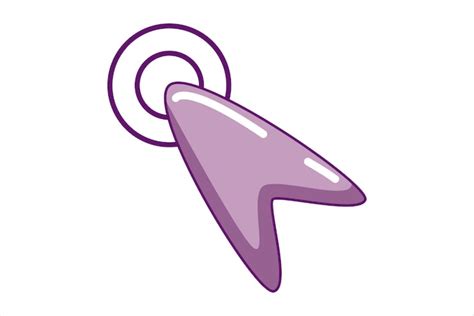 Premium Vector Mouse Arrow Flat Sticker Design