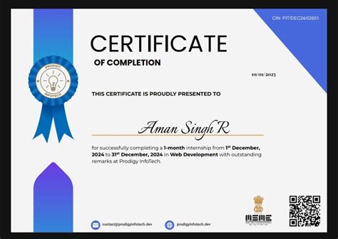 Aman Singh R On Linkedin Internship Internshipcompletion