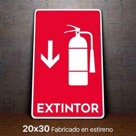 Señalamiento Extintor Nom 20x30 Letrero Señaletica Mercadolibre