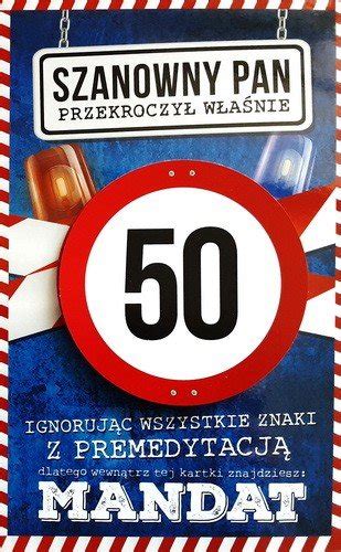 Kartka na 50 urodziny dla mężczyzny JCX 13 yeku Sklep EMPIK