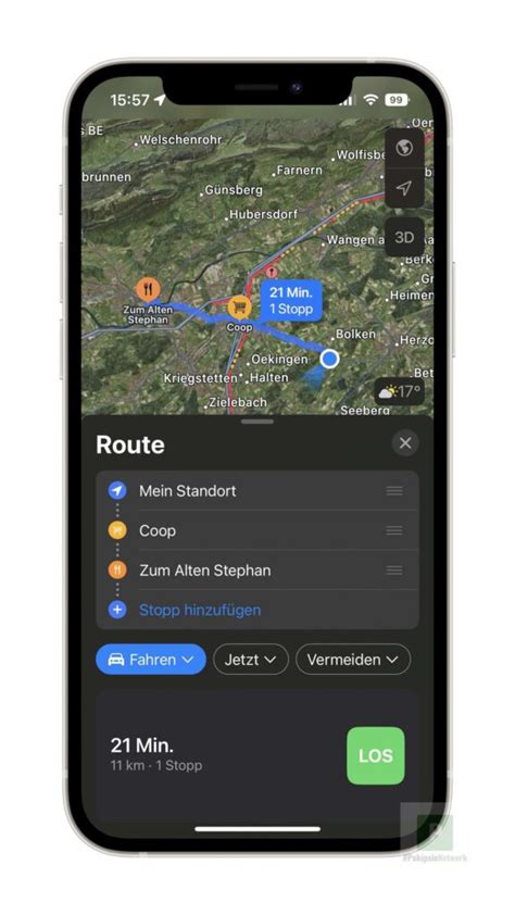 Apple Maps Routen Mit Zwischenstopps Planen