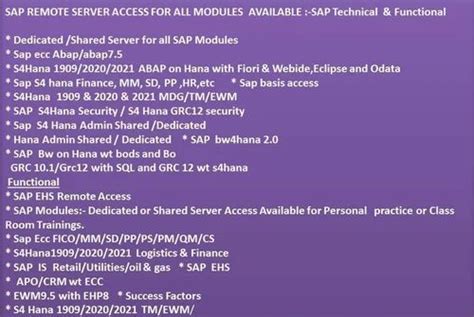 Sap Ecc Server Access At ₹ 1000month In Secunderabad Id 2850648964062