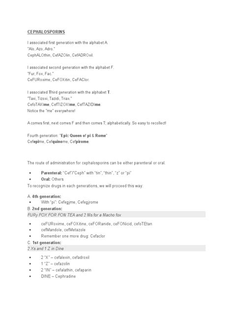 Pdf Learn The Cephalosporins Dokumen Tips