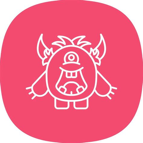 Monster Line Curve Icon 40714884 Vector Art At Vecteezy