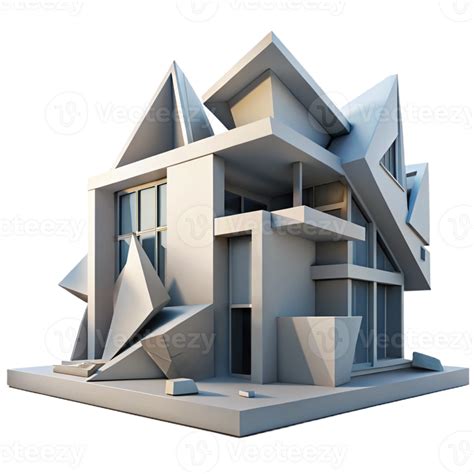 Vibrant Traditional Deconstructivist Building Fragments Genuine 58069547 Png