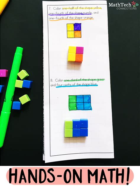 Review Fractions With Centimeter Cubes Upper Elementary Snapshots