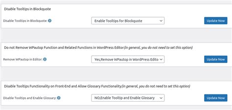 New Option To Disable Wordpress Tooltips Functionality In Front End And