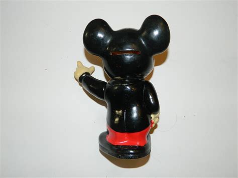 Vintage Disney Mickey Mouse Plastic Bank Made In Hong Kong Etsy