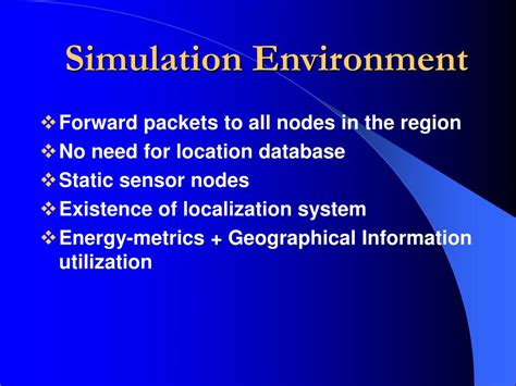 PPT Greedy Perimeter Stateless Routing GPSR Vs Geographical Energy