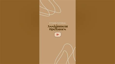 Assignment Operators In Python 🐍 Pythonforbeginners