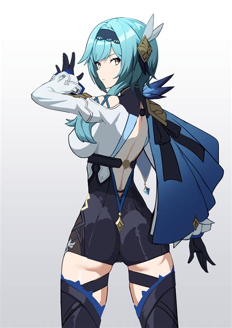 Rule 34 1girls Absurdres Aqua Hair Ass Asymmetrical Hair Backless Outfit Bangs Black Gloves