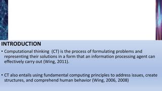 Introduction To Computational Thinking Pptx