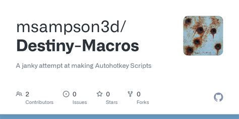 Github Msampson3ddestiny Macros A Janky Attempt At Making