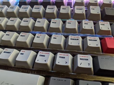 Corrected Varmilo Morse Code Keycaps Set L Lima Now Has Proper Dots And Dashes R