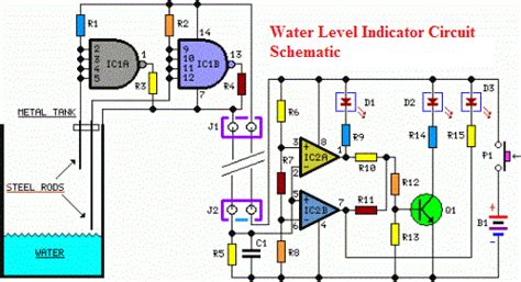 Water Level Indicator Circuit Schematic Electrical Blog