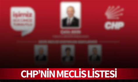 Chpnin Fotoğraflı Meclis Listesi Turgutlu Yankı