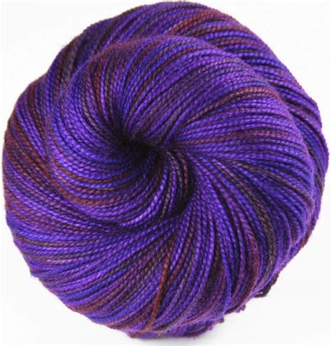 Purple Batik Sw Merino Nylon Hand Dyed Variegated Sock Yarn Kauai