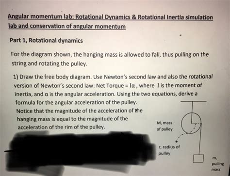 Angular Momentum Lab Rotational Dynamics And