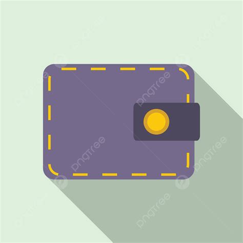 Wallet Iconflat Style Vector App Currency Vector Vector App Currency