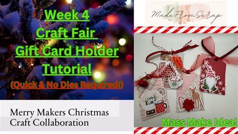 Merrymakerscraftycollab Craft Fair Super Simple T Card Holder